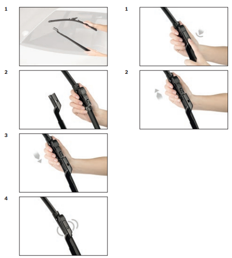 LR083266, LR083267 Щётки стеклоочистителя бескаркасные Bosch AeroTwin ...